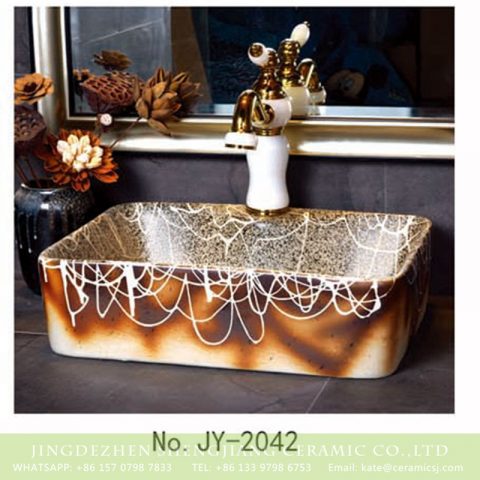 Simple modern country style small oval retro unique bathroom table top ...